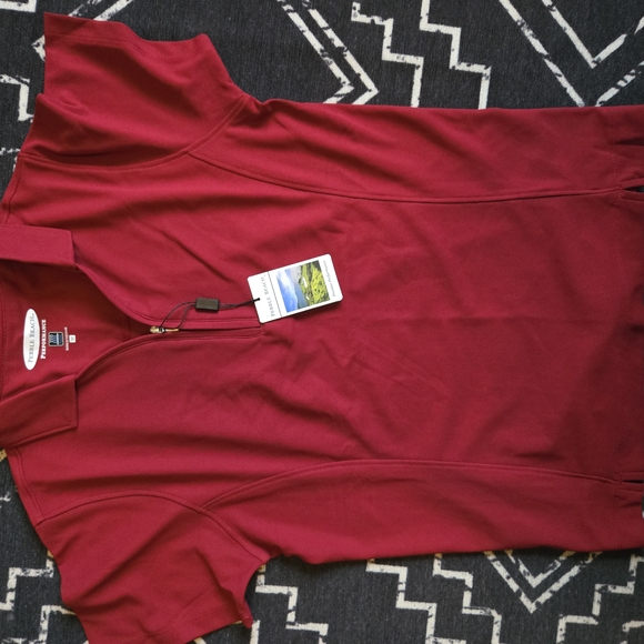 Pebble Beach | Tops | Pebble Beach Maroon Performance Polo | Poshmark